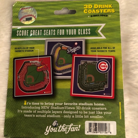 MLB | Dining | Nwt Mlb Cubs 3d Wrigley Field Coasters | Poshmark